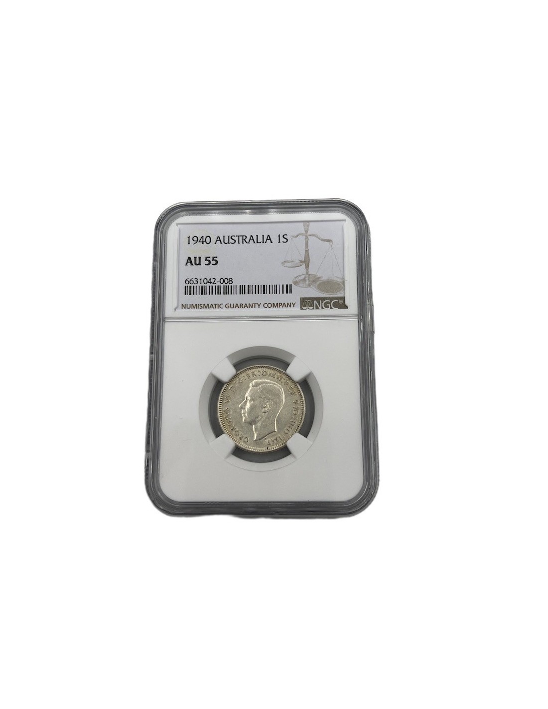 1 Shilling 1940 George VI Key Date NGC AU55 Australia
