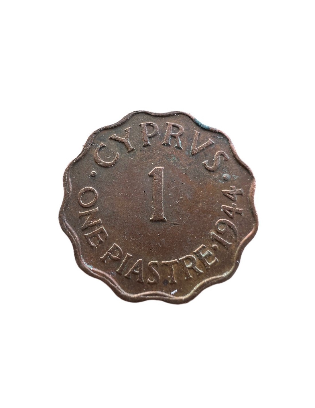 1 Piastre 1944 George VI Cyprus
