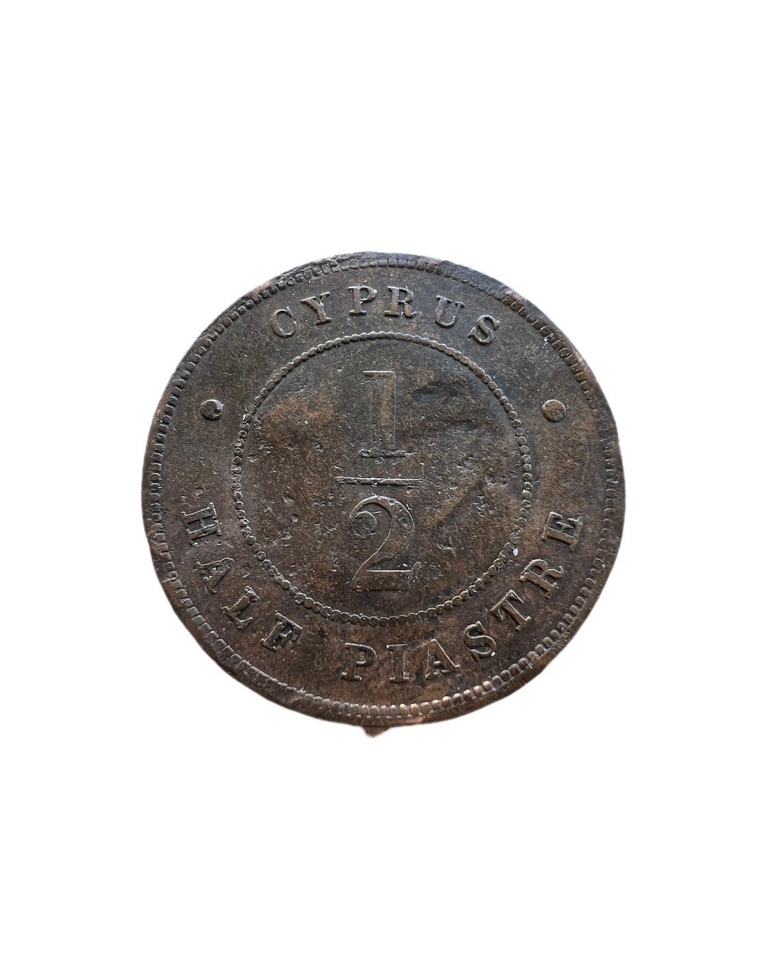 1/2 Piastre 1886 Victoria Cyprus