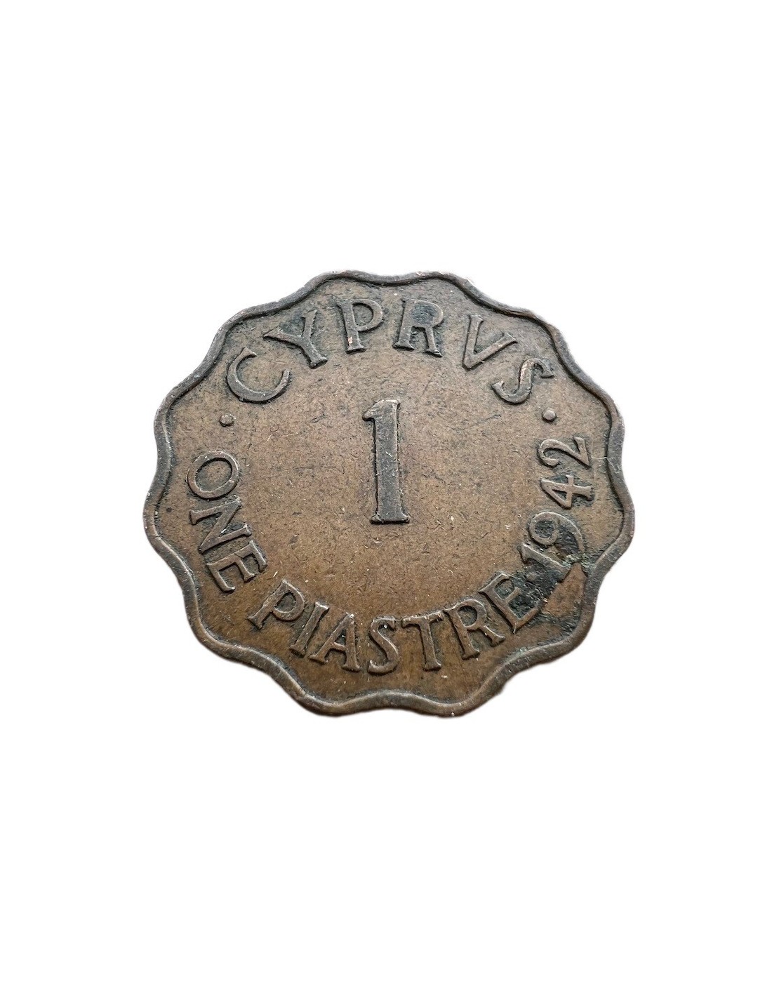 1 Piastre 1942 George VI Cyprus